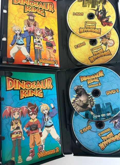 DINOSAUR KING: RARE Anime Series Volume 1 And Volume 2 DVD Tested With ...
