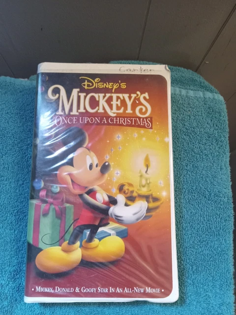 DISNEY MICKEYS ONCE Upon a Christmas VHS 1999 Clam Shell Tested Working ...