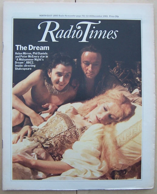 RADIO TIMES/1981/HELEN MIRREN/PHIL Daniels/Peter McEnery/Robin Ellis ...
