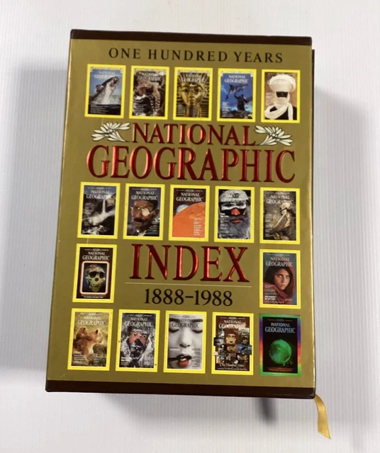 ONE HUNDRED YEARS ~ National Geographic Index 1888 - 1988 (Hardcover ...