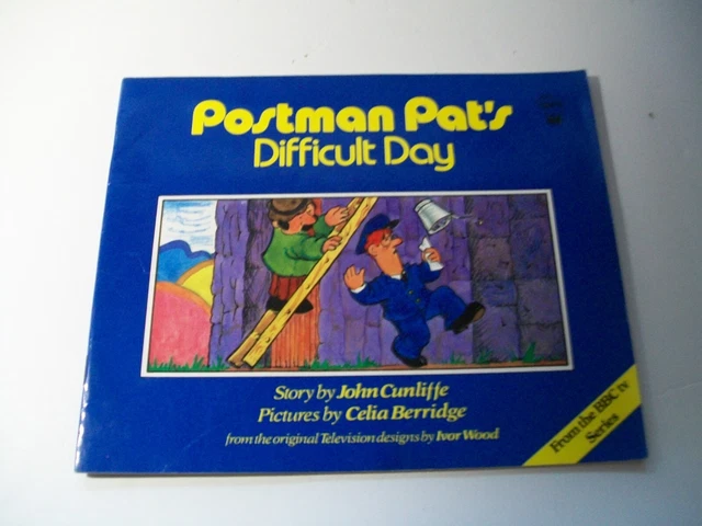 1985 & POSTMAN Pat's Difficult Day " book Pat & Jess cat BBC TV ...