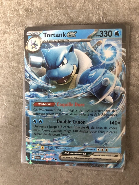 CARTES POKEMON 151 Tortank EX Ultra Rare 009/165 Écarlate Violet EV03.5 ...