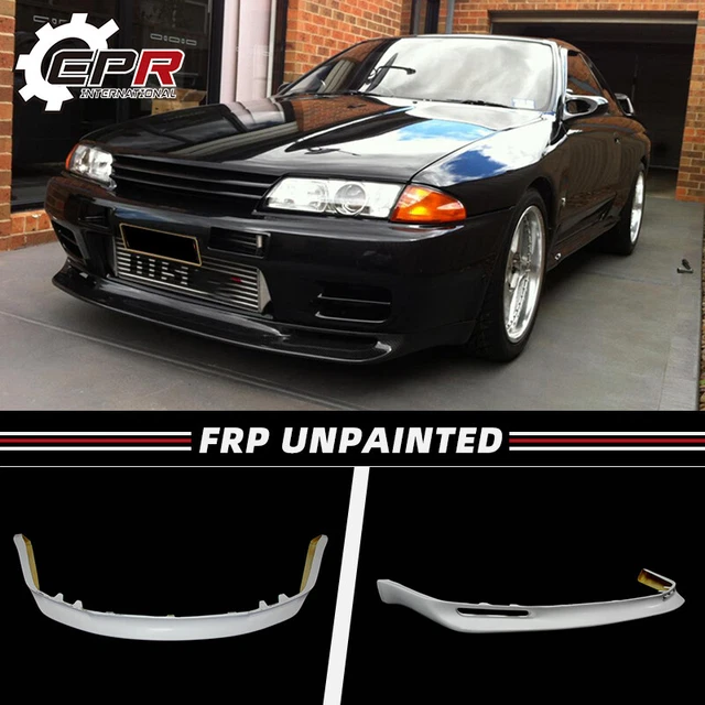 FOR NISSAN SKYLINE GTR R32 FRP JUN Front Bumper Bar Lip (Fit OEM GTR ...