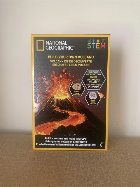 NATIONAL GEOGRAPHIC, DIY Build Your Own Volcano, Science Stem Kit (d) £ ...