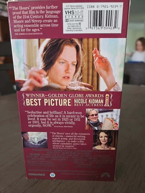 THE HOURS VHS VCR Video Tape Movie Meryl Streep Nicole Kidman $7.00 ...