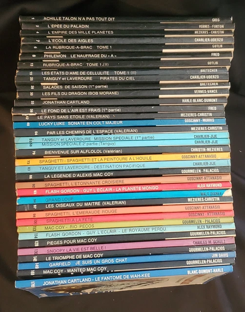 RARE : LOT de 36 BD Petit Format 16/22 EO Dargaud Bon à trés bon état ...
