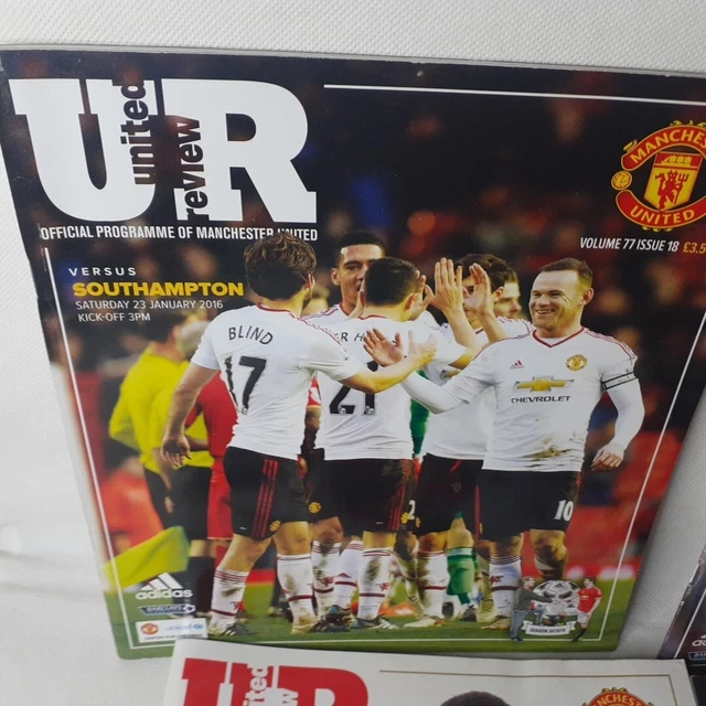 MANCHESTER UNITED MATCHDAY Programme 2016 Barclays Premier League ...