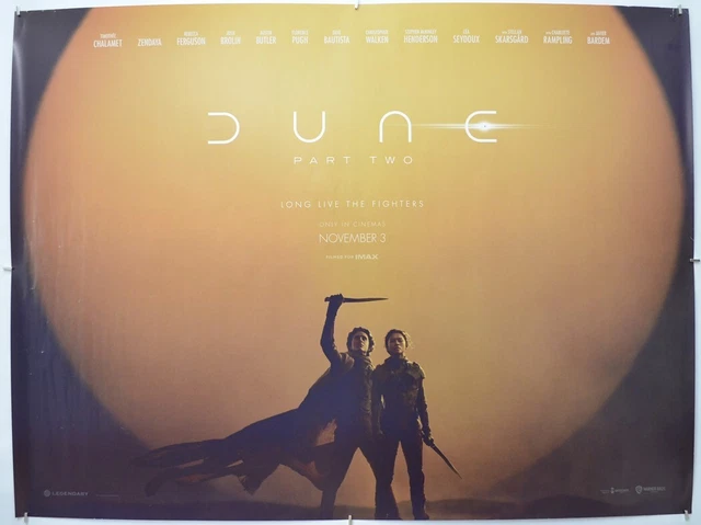 DUNE: PART TWO (2024) Original Quad Movie Poster - Timothee Chalamet (Teaser) £19.99 - PicClick UK