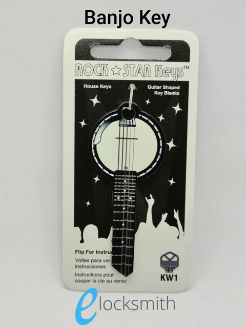 BANJO SHAPED KEY Blank - Musical Collectable - Rockin Keys $15.90 ...
