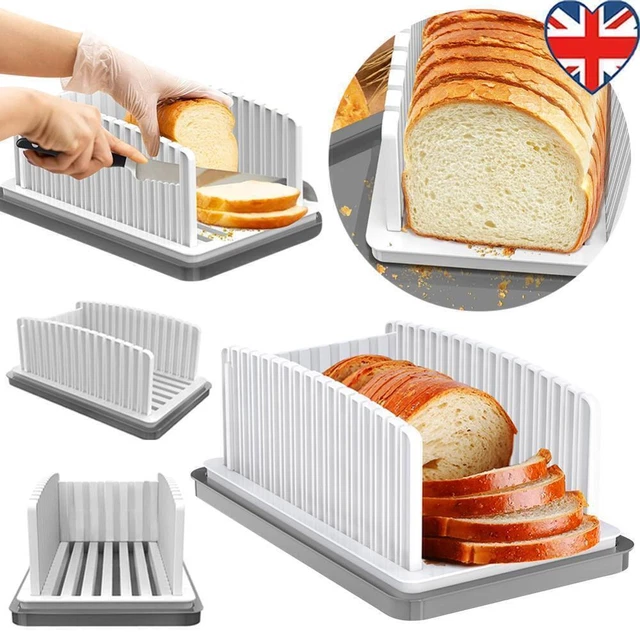 BREAD SLICER WITH Crumb Tray Kitchen Tools Bread Slicing Guide Bread ...