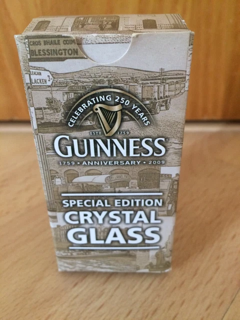 GUINNESS SPECIAL EDITION Crystal Glass Shot Glass - boxed. Excellent ...