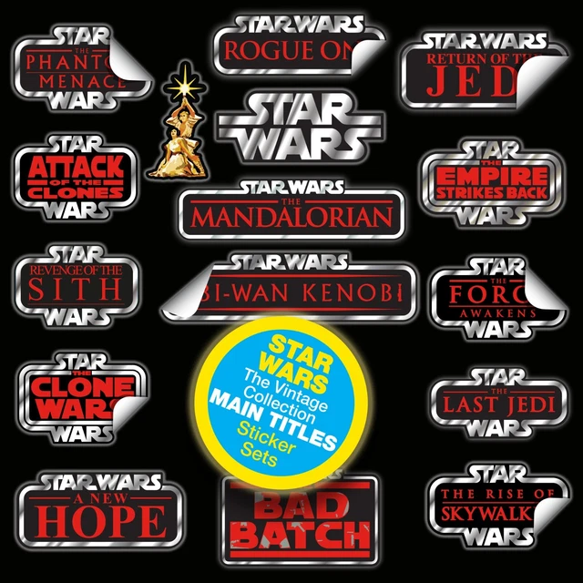 SET OF 16 STAR WARS SAGA "Main Titles" Vintage Collection style vinyl ...
