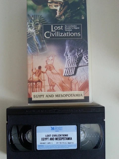 EGYPT AND MESOPOTAMIA Lost Civilisations VIDEO VHS PAL UK Cert E EUR 1 ...