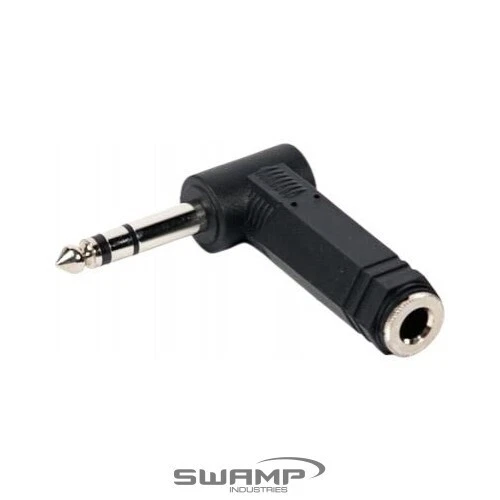 SWAMP AUDIO ADAPTER 1/4" Straight to Right Angle Jack Stereo £7.16 ...