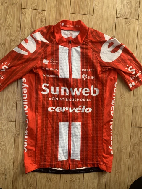 TEAM SUNWEB - Craft - Short Sleeve Cycling Jersey - Team Issue - Small £19.00 - PicClick UK