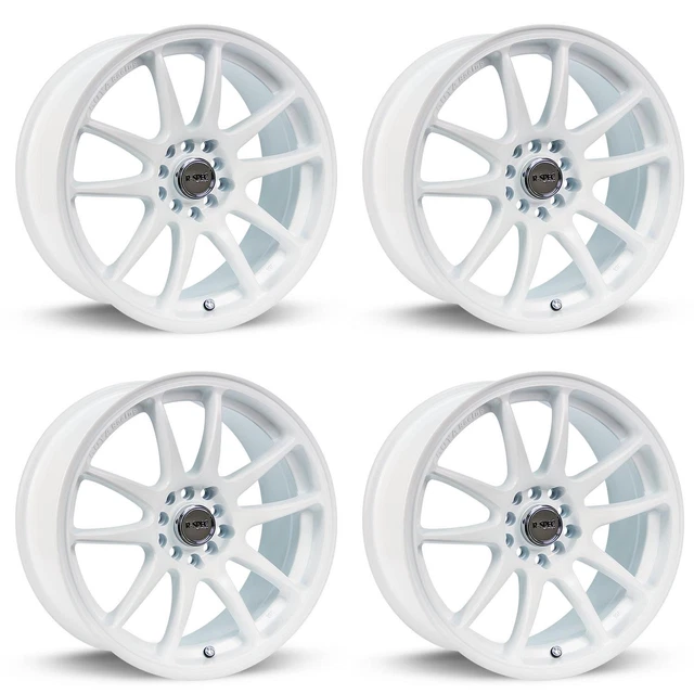 NEW SET OF 4 Wheels 17in Satin White Fits Acura Buick Cadillac ...