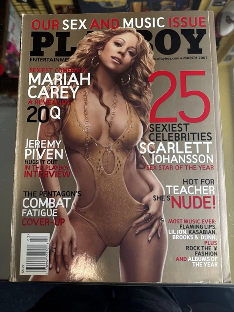 VINTAGE PLAYBOY MAGAZINE March 2007 Featuring Mariah Carey Scarlett Johansson £14.99 - PicClick UK