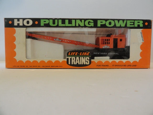 LIFE LIKE TRAINS HO SCALE-New York Central Working Crane Car-#T 582 ...