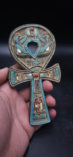 RARE ANCIENT EGYPTIAN Pharaonic Ankh Key of Life Statue Antiques Rare ...