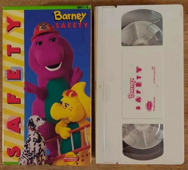 BARNEY SAFETY VHS Home Video Tape 1995 Lyons Group Sing-Along Songs ...