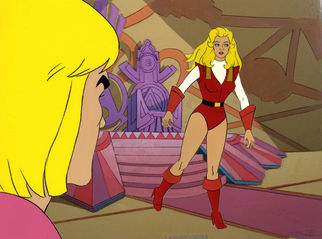 HE-MAN/SHE-RA MASTERS OF the Universe animation art PRINCE ADAM ADORA £ ...