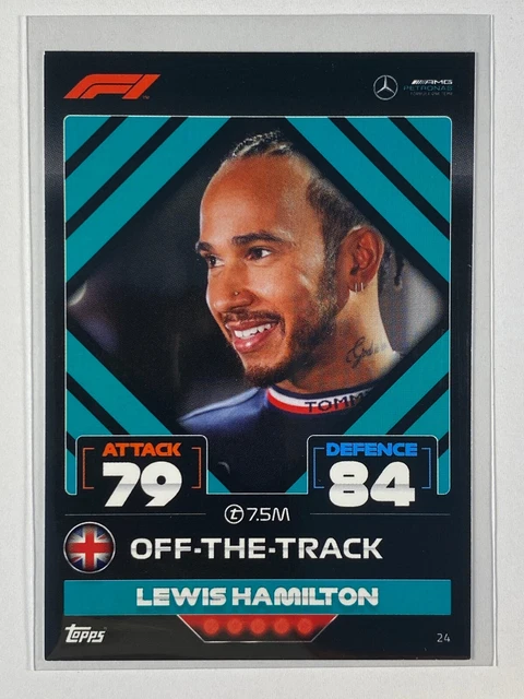 LEWIS HAMILTON 2022 Topps Turbo Attax Formula 1 Off-The-Track Insert F1 ...