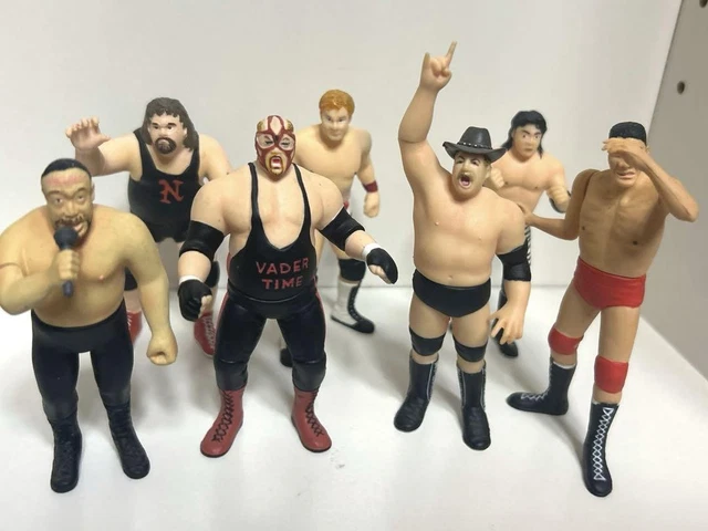 YUJIN SR ALL Japan Pro Wrestling Wrestler Set Complete 7 Figures Japan ...