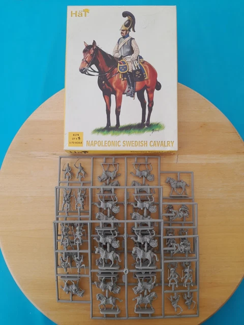 HÄT 1/72 NAPOLEONIC SWEDISH CAVALRY Figures set 8178 Boxed On Sprues £9 ...