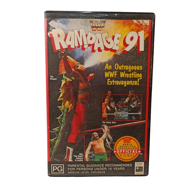 WWF RAMPAGE 91 WWF (VHS 1991) World Wrestling Federation WWE Titan ...
