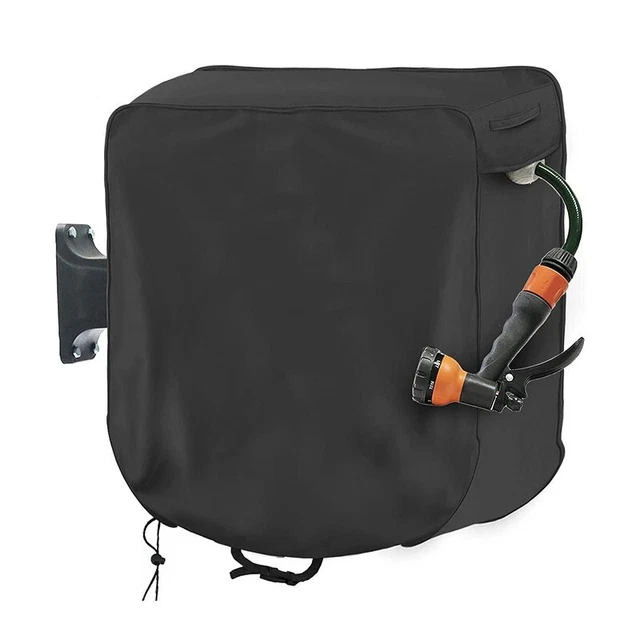 SQUARE HOSE TURNTABLE Cover Wall-Mounted Retractable Hose Reel Cover ...