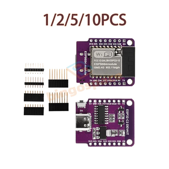 TYPE-C MINI ESP32-C2 WIFI Bluetooth Development Board ESPC2-12 ESP8684 ...