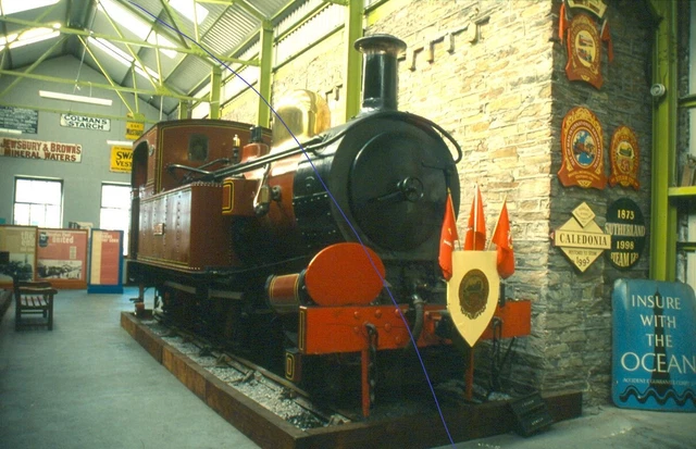 ORIGINAL STEAM RAILWAY Train Colour Slide Of Isle Of Man Locomotive 1 ...