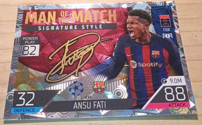 TOPPS MATCH ATTAX 22/23 2023 MOTM Signature Style Thiago Alcantara Card ...