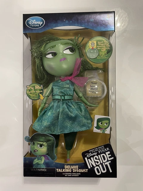 DISNEY PIXAR INSIDE Out Deluxe Talking Disgust doll speaks 11 phrases £ ...