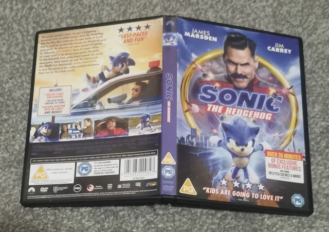 SONIC THE HEDGEHOG (2020) Dvd Comedy Family Film Movie Jim Carrey James ...