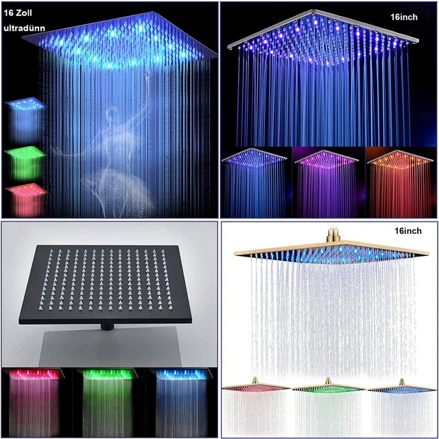 WASSERFALL REGENDUSCHE KOPFBRAUSE Duschkopf Eckig Duschbrause ...