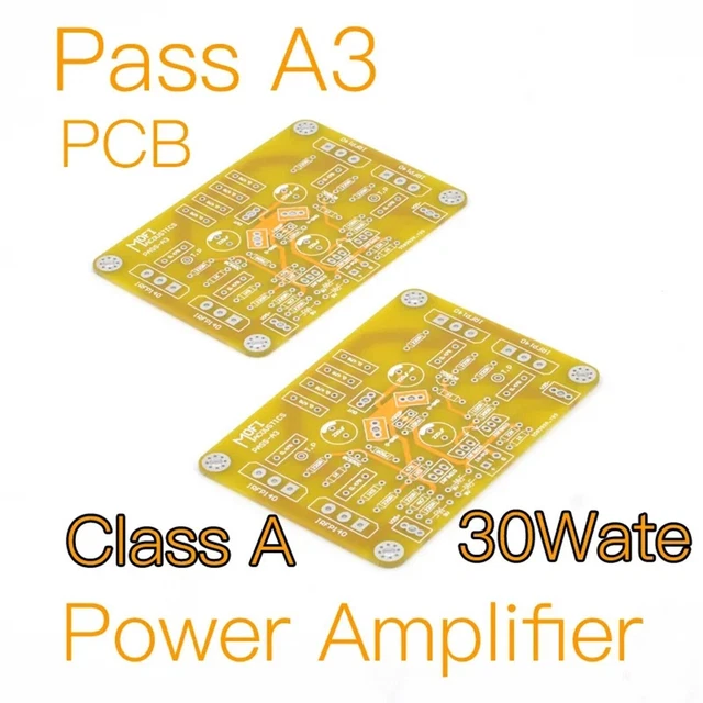 CARTE PCB D'AMPLIFICATEUR de puissance de classe A, 1 paire Pass Aleph ...