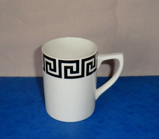PORTMEIRION POTTERY BLACK Greek Key Design by Susan Williams Ellis ...