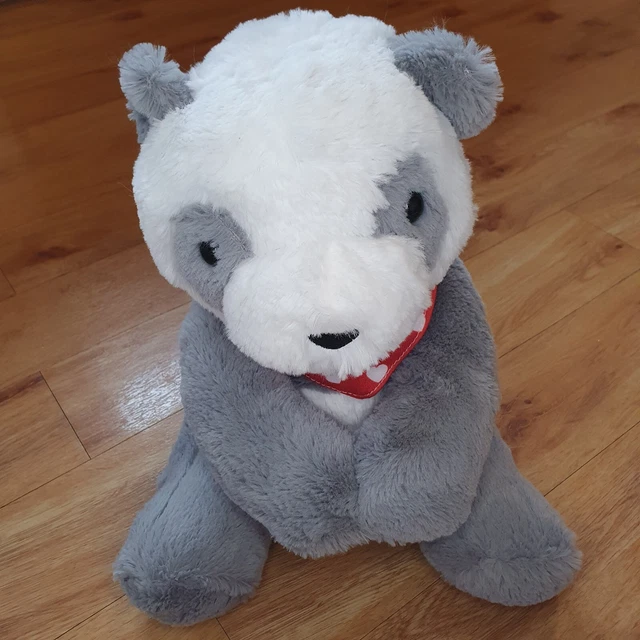 THE CARD FACTORY With Snuggles Panda Plush Red Scarf Soft Toy Teddy ...