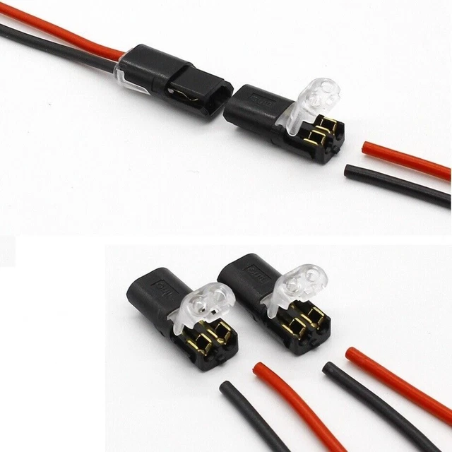 12V AUTO CONNECTOR Plug Terminal Clamp Wire Connector Cable Connections ...