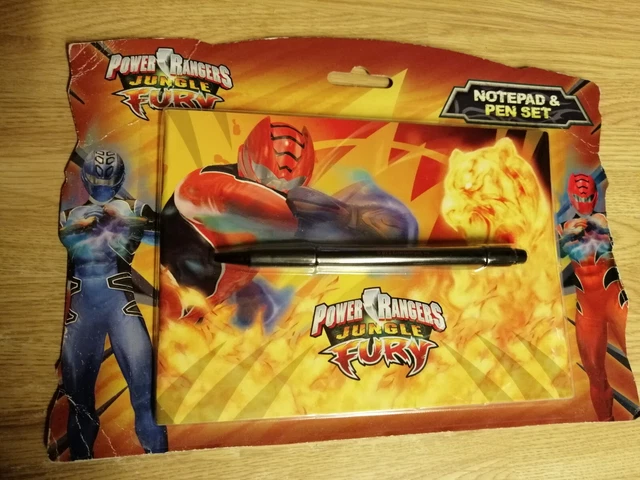 ( UNOPENED ) Power Rangers 2009. Jungle Fury Notebook & Pen Set Set £7. ...