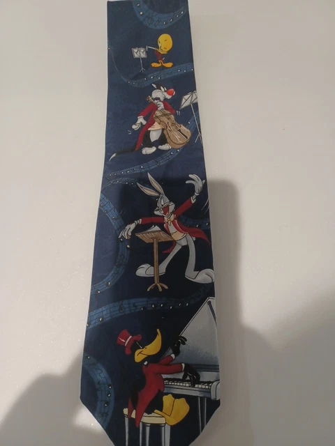 WARNER BROS LOONEY Tunes Bugs Bunny Vintage Tie 1993 Excellent ...