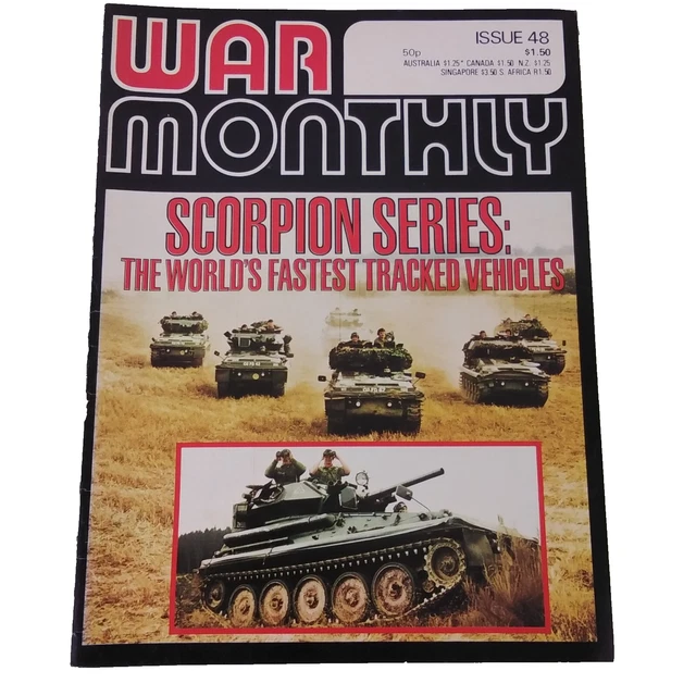 WAR MONTHLY MAGAZINE 1977 Issue #48 Scorpion Reconnaissance Vehicles ...