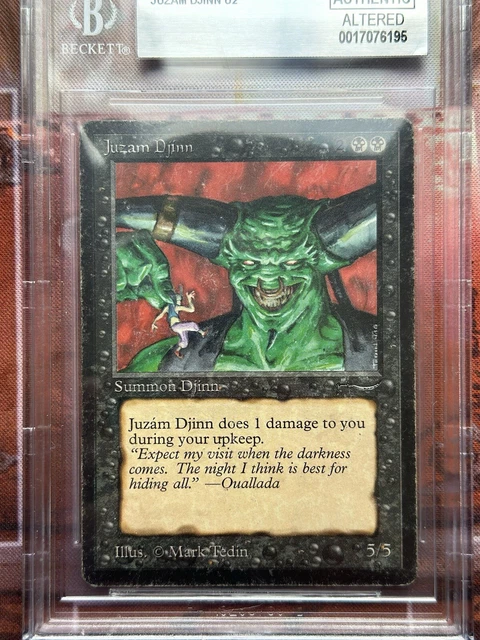 MAGIC THE GATHERING - Arabian Nights - Juzam Djinn - Graded BGS rare ...
