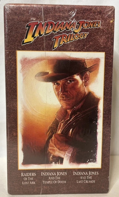 THE INDIANA JONES Trilogy VHS Tapes Collector's Edition New Factory ...