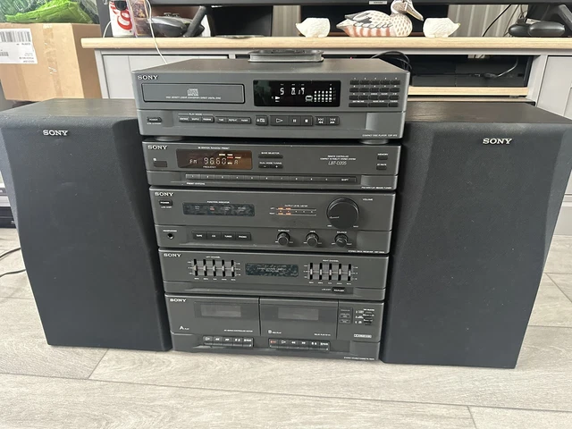 SONY LBT-D205 HIFI System With Matching Speakers - CD Tape Deck Radio £ ...