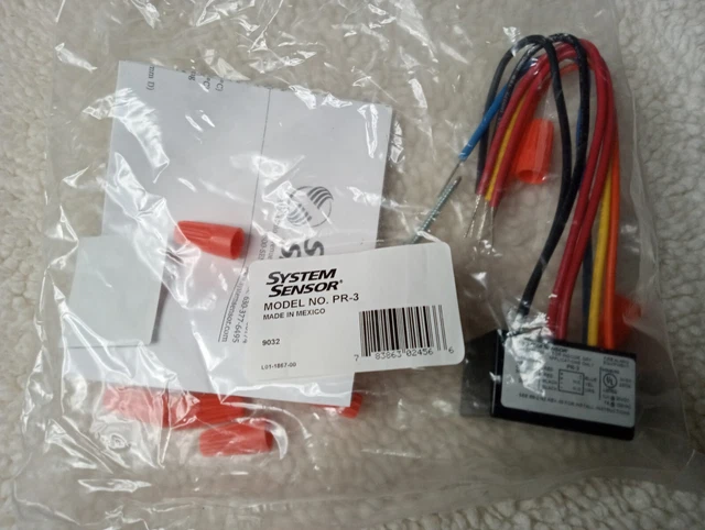 SYSTEM SENSOR PR-3 Epoxy Encapsulated Fire Alarm Relay (Box of 8) $65. ...