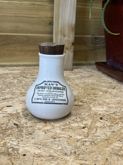 ANTIQUE INHALER MAW’S improved inhaler for hot water infusions & Co C ...