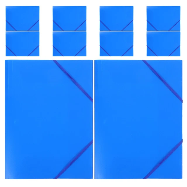 10PCS DOCUMENT ORGANIZER with Elastic Cord - Plastic File Pocket - A4 ...