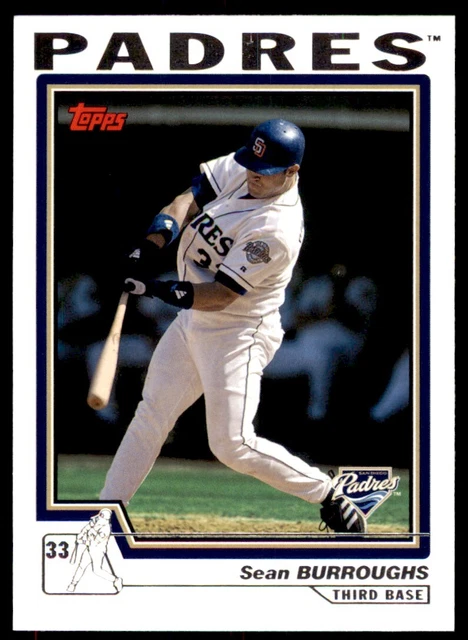 2004 TOPPS SEAN BURROUGHS San Diego Padres #619 EUR 1,93 - PicClick FR